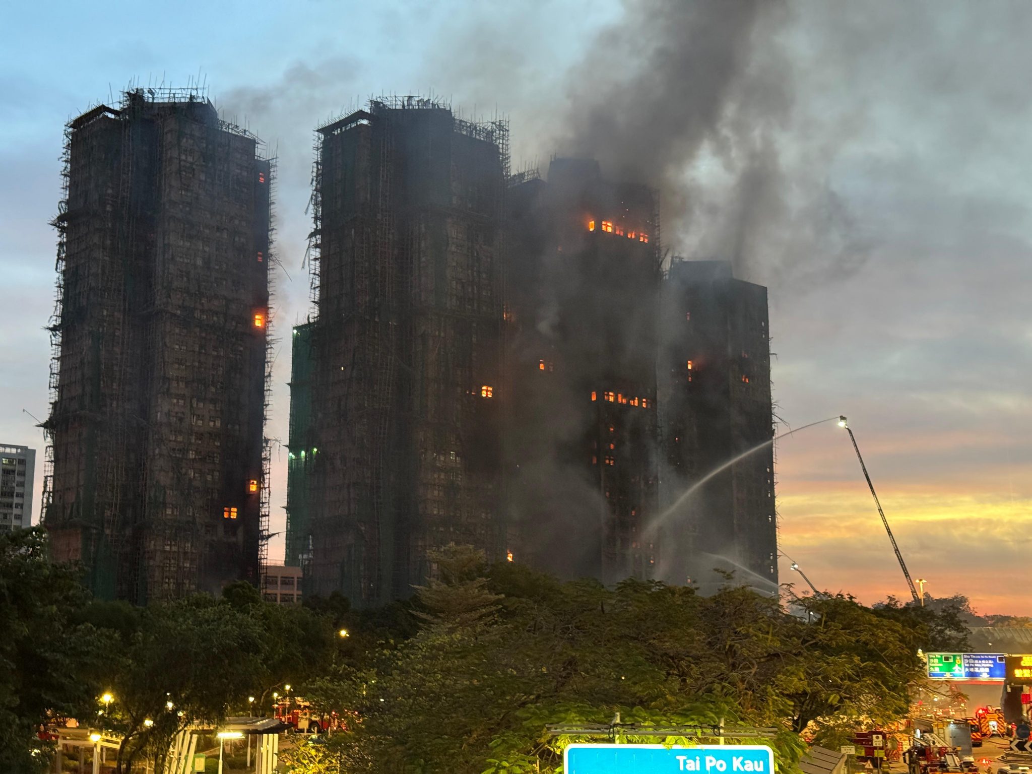 Tai Po fire still burning after more than 15 hours at level five ...